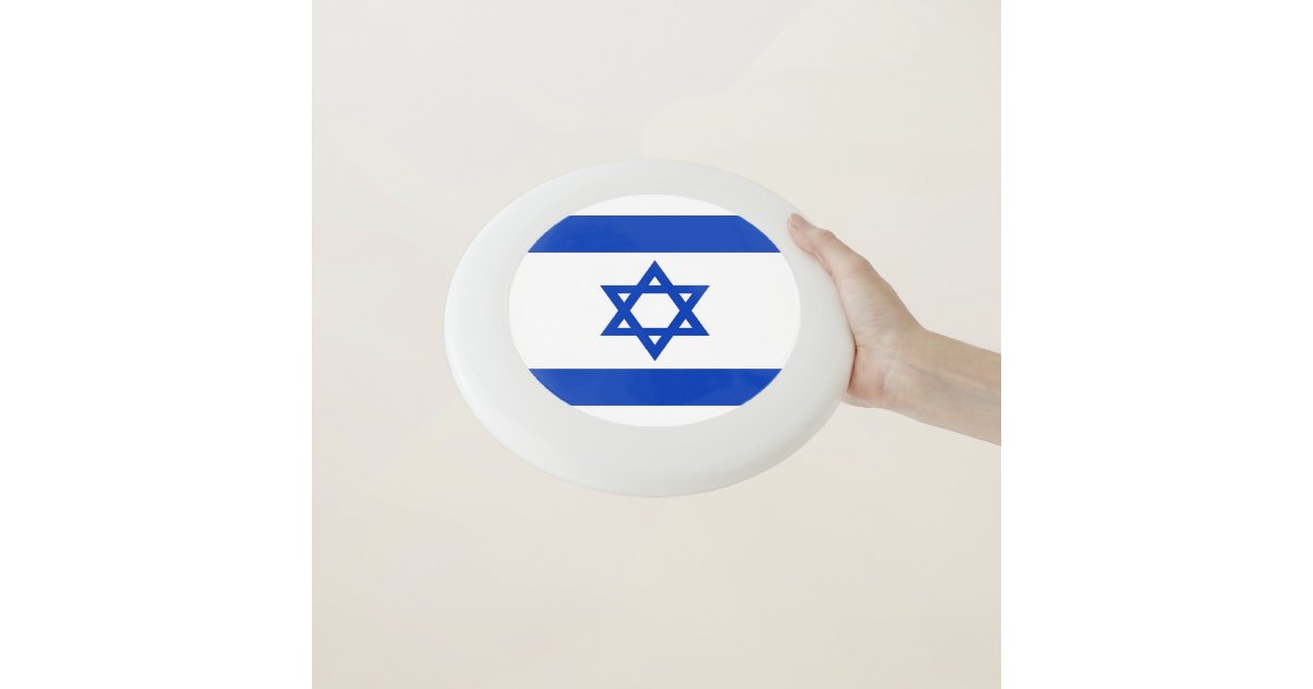 Patriotic Frisbee with Flag of Israel | Zazzle