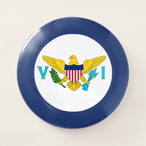 Patriotic Frisbee with Flag of Virgin Islands | Zazzle