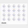 Patriotic Fundraiser Event Classic Round Sticker | Zazzle