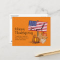Patriotic | Give Thanks | AMERICAN THANKSGIVING Postcard | Zazzle