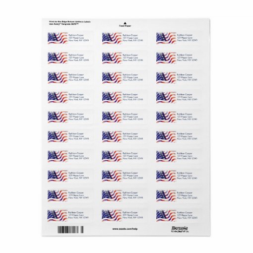 Patriotic Grunge Style Faded American Flag Label | Zazzle