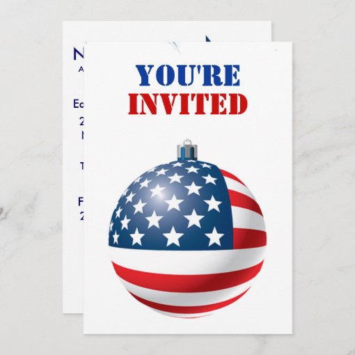 Patriotic Invitation | Zazzle