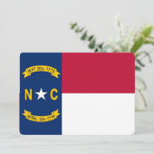 Patriotic invitations with Flag of North Carolina | Zazzle