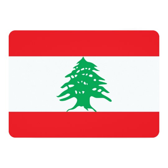 Patriotic invitations with Lebanon Flag | Zazzle.com