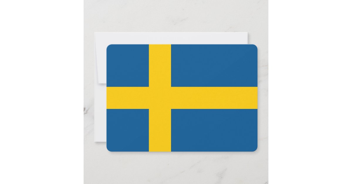 Patriotic invitations with Sweden Flag | Zazzle