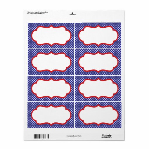 Patriotic Label (blank) | Zazzle