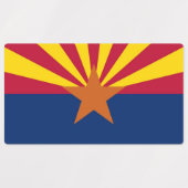 Patriotic labels with flag of Arizona State, USA | Zazzle
