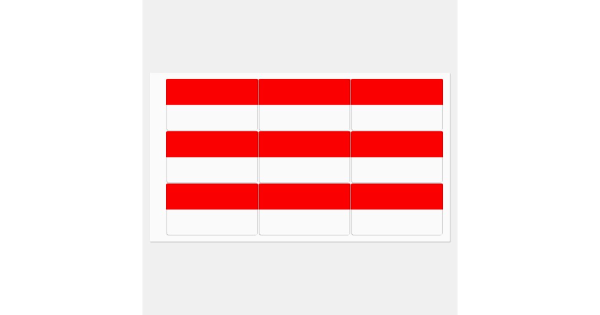 Patriotic labels with flag of Indonesia | Zazzle