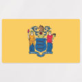 Patriotic labels with flag of New Jersey State | Zazzle