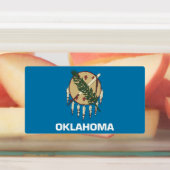 Patriotic labels with flag of Oklahoma State | Zazzle