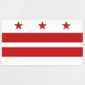 Patriotic labels with flag of Washington DC | Zazzle