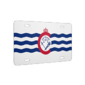 Patriotic license plate with Flag of Cincinnati | Zazzle