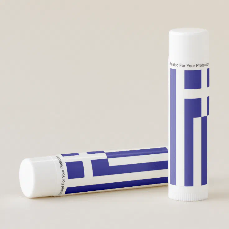 Patriotic Lip Balm flag of Greece | Zazzle