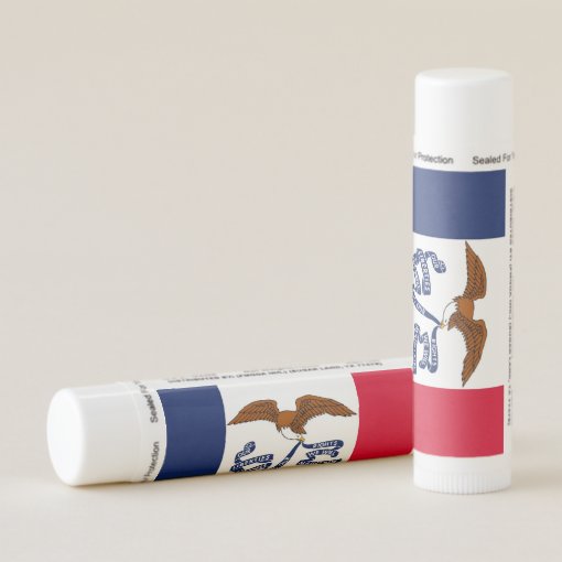 Patriotic Lip Balm flag of Iowa, USA | Zazzle