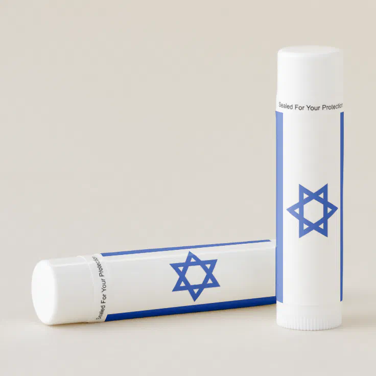Patriotic Lip Balm flag of Israel | Zazzle