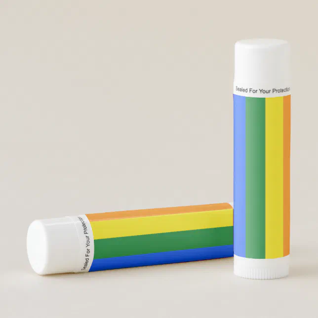 Patriotic Lip Balm with Pride flag of LGBT | Zazzle