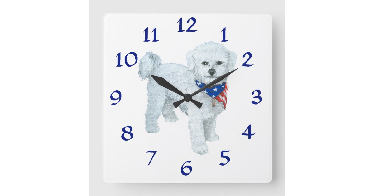 Patriotic Maltese Clock | Zazzle