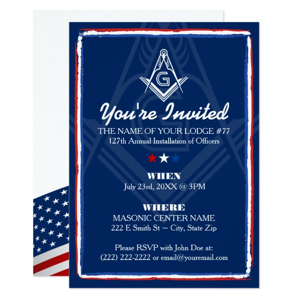 Masonic Lodge Invitations | Zazzle
