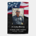 Patriotic Memorial In Loving Memory Cemetery Garden Flag | Zazzle