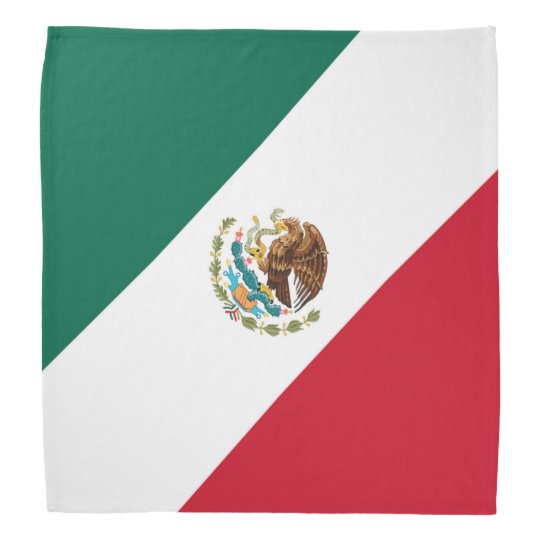 Patriotic Mexican Flag Bandera Mexicana Tricolor Bandana | Zazzle.com