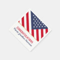 Patriotic Military Graduation Army American Flag Napkins | Zazzle