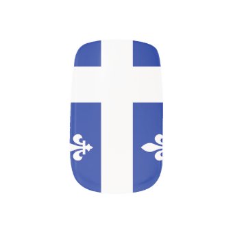 Patriotic minx nails with Flag of Quebec Minx Nail Art | Zazzle