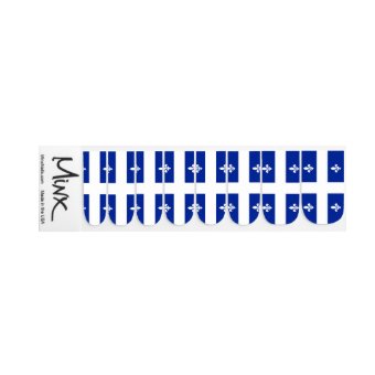 Patriotic minx nails with Flag of Quebec Minx Nail Art | Zazzle