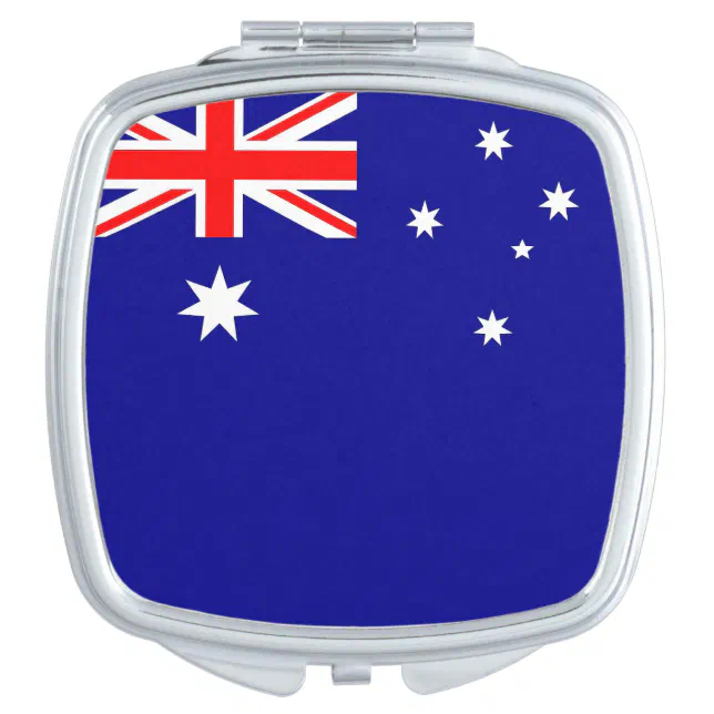 Patriotic mirror with flag of Australia | Zazzle