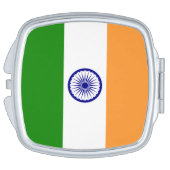 Patriotic mirror with flag of India | Zazzle