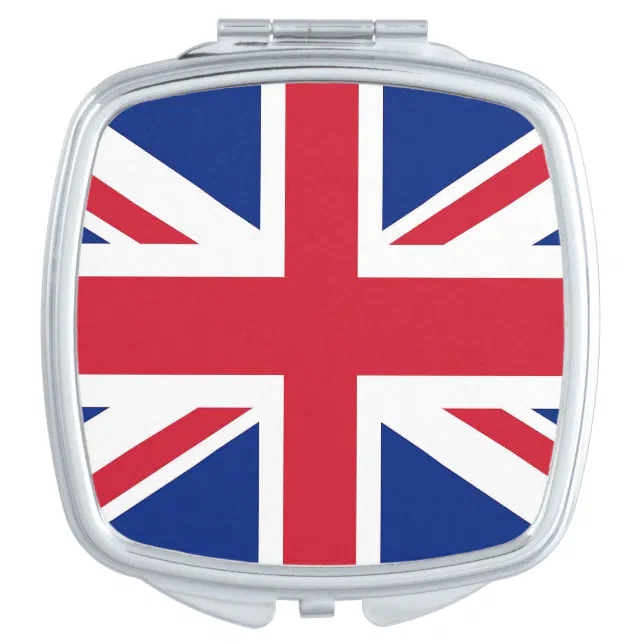 Patriotic mirror with flag of United Kingdom | Zazzle