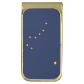 Patriotic Money Clip with flag of Alaska, USA | Zazzle