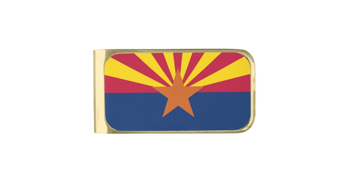 Patriotic Money Clip with flag of Arizona, USA | Zazzle