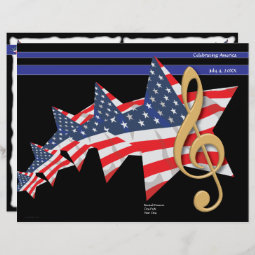 Patriotic Music Program Customizable | Zazzle