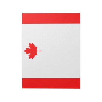 Patriotic National Flag of CANADA Notepad | Zazzle