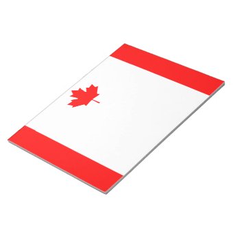 Patriotic National Flag of CANADA Notepad | Zazzle