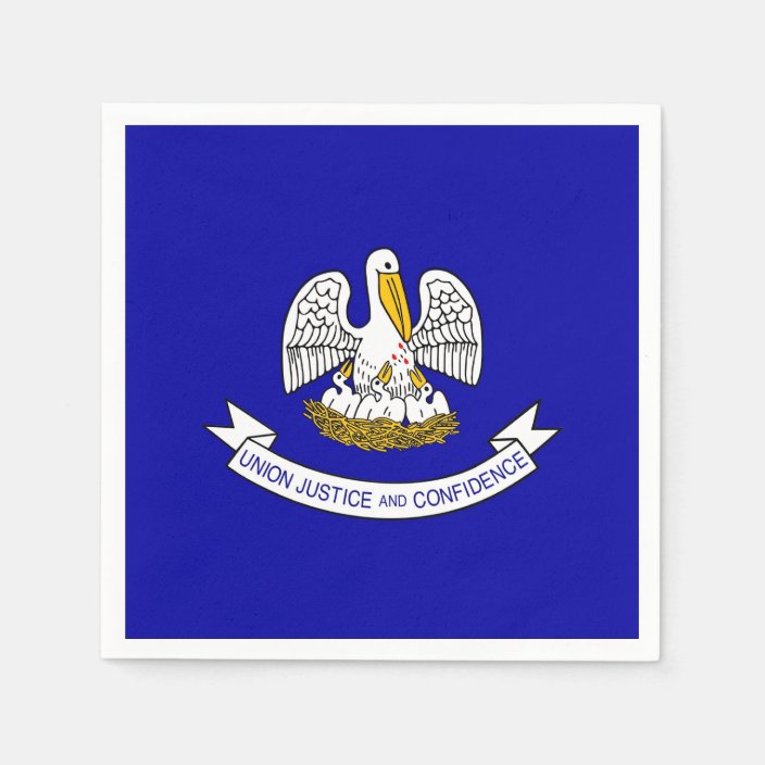 Patriotic paper napkins with flag of Louisiana | Zazzle.com