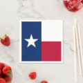 Patriotic paper napkins with Texas flag | Zazzle