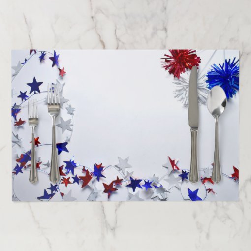 Patriotic Paper Placemat | Zazzle