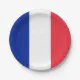 Patriotic paper plate with flag of France | Zazzle