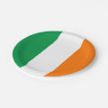 Patriotic paper plate with flag of Ireland | Zazzle