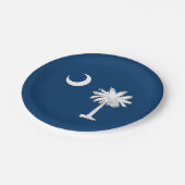 Patriotic paper plate with South Carolina flag | Zazzle