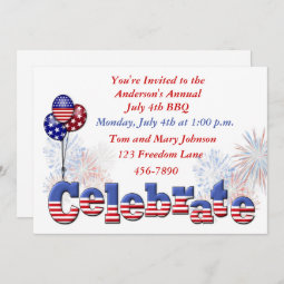 Patriotic Party Invitation | Zazzle