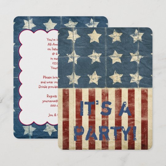 Patriotic Party Invitation | Zazzle.com