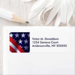 Patriotic Personalized Return Address Labels | Zazzle
