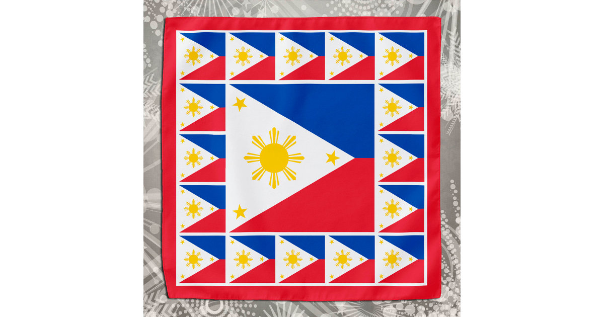 Patriotic Philippine Flag Bandana, Philippines Bandana | Zazzle