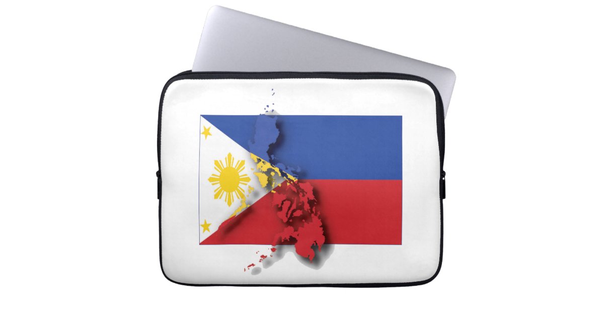 Patriotic PHILIPPINES Flag Laptop Sleeve | Zazzle