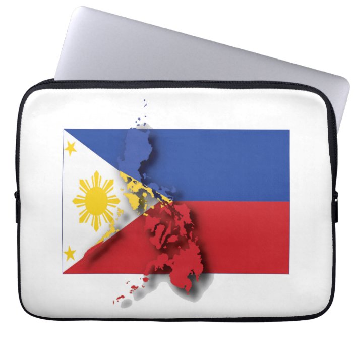 Patriotic PHILIPPINES Flag Laptop Sleeve | Zazzle.com