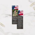 Patriotic Photo Military Funeral Prayer Bookmark | Zazzle