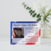 Patriotic Photo Military Send-off Party Invitation | Zazzle