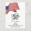 Patriotic Political Campaign Election Thank You Postcard | Zazzle